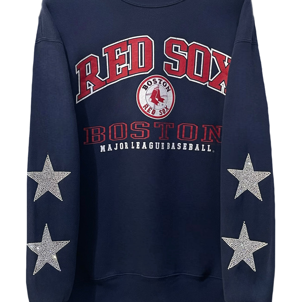Boston Red Sox, Baseball One of a KIND Vintage Sweatshirt with Crystal ...