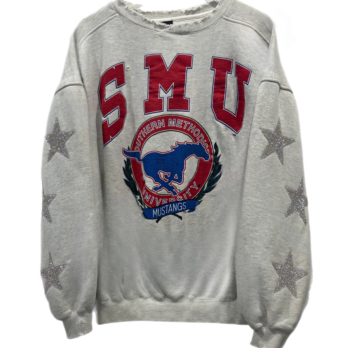 Southern Methodist University, One of a KIND Vintage Frayed SMU Sweats ...