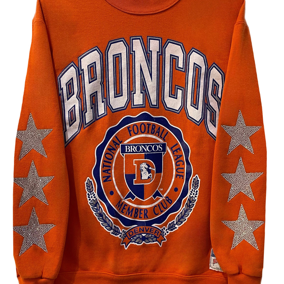 Denver Broncos, Football One of a KIND Vintage Sweatshirt with Three C ...